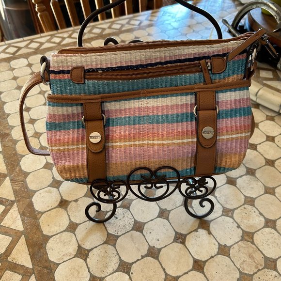 Rosetti | Bags | Rosetti Multi Colored Woven Os Mini Crossbody Bag ...